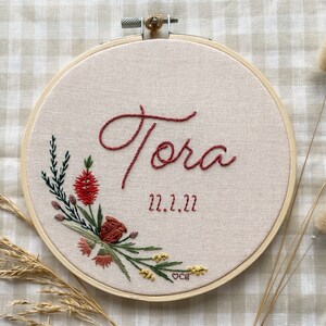 Personalised Embroidery Pdf Pattern, Easy Baby Name Embroidery Pattern ...