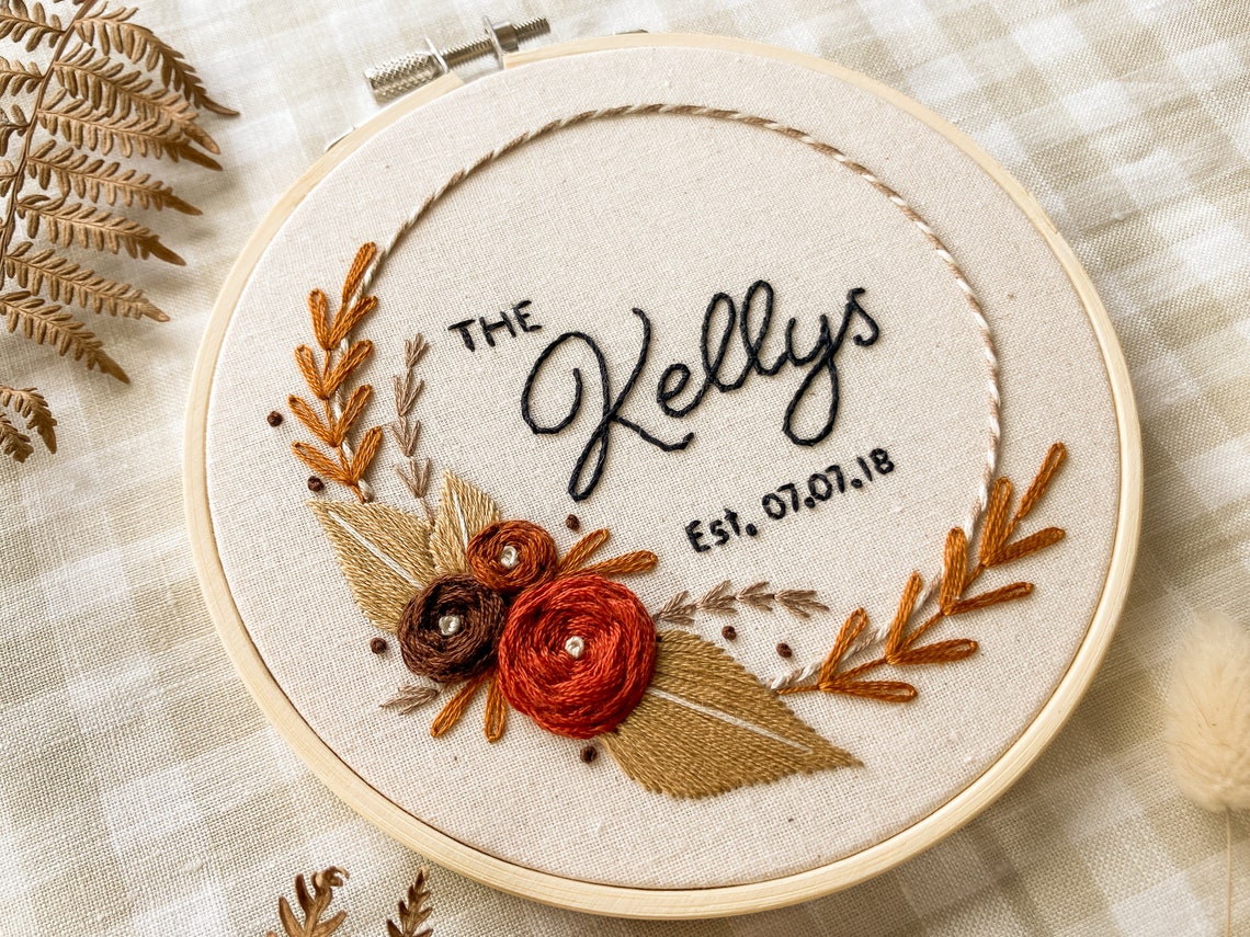 Personalised Name Embroidery Pattern Perfect for Name - Etsy