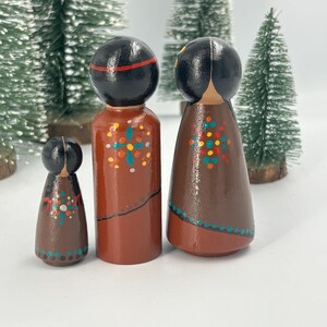 6 Piece Thanksgiving Pilgrim and Native American Doll Set - Etsy