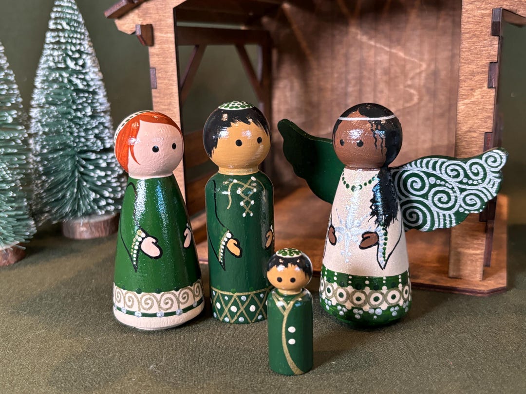 4 Piece Christmas Multiracial Nativity Scene (DGM) - Etsy