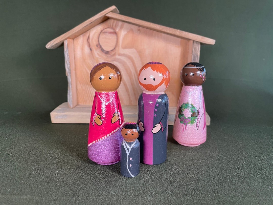 4 Piece Multiracial Nativity Scene (PPG) - Etsy