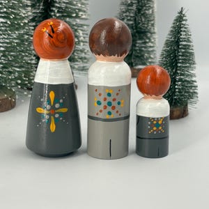 6 Piece Thanksgiving Pilgrim and Native American Doll Set - Etsy