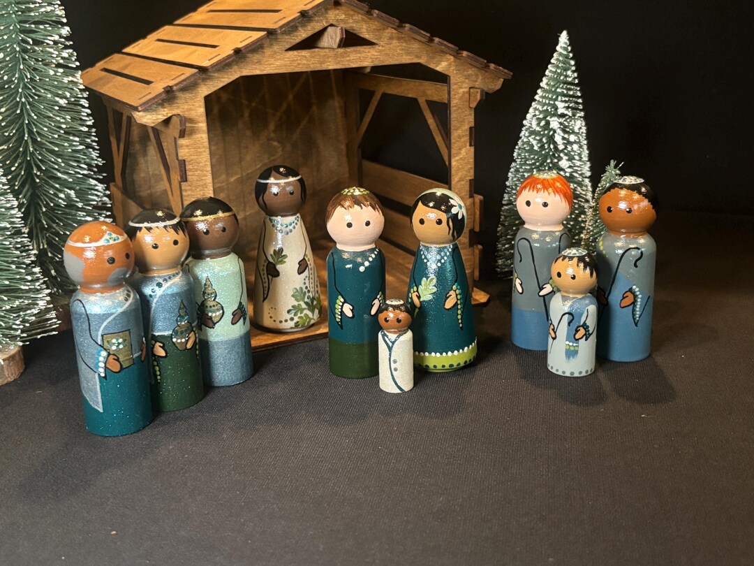 Christmas Multiracial Nativity Scene SPC - Etsy