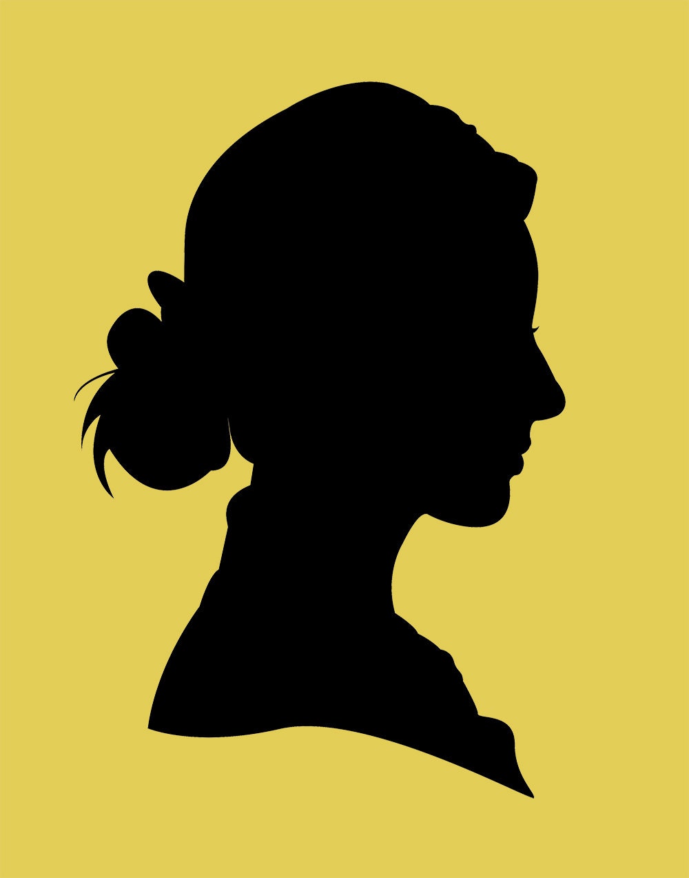 Bride Profile Silhouette