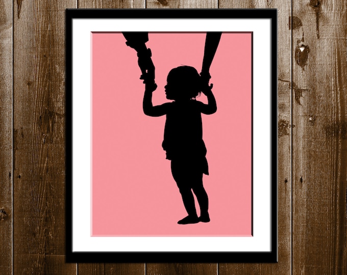 DIGITAL FILE ONLY, Printable Full Body Boy or Girl Silhouette ...