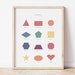 Shapes Print DOWNLOAD | Educational Poster, Basic Shapes, Shapes Poster ...