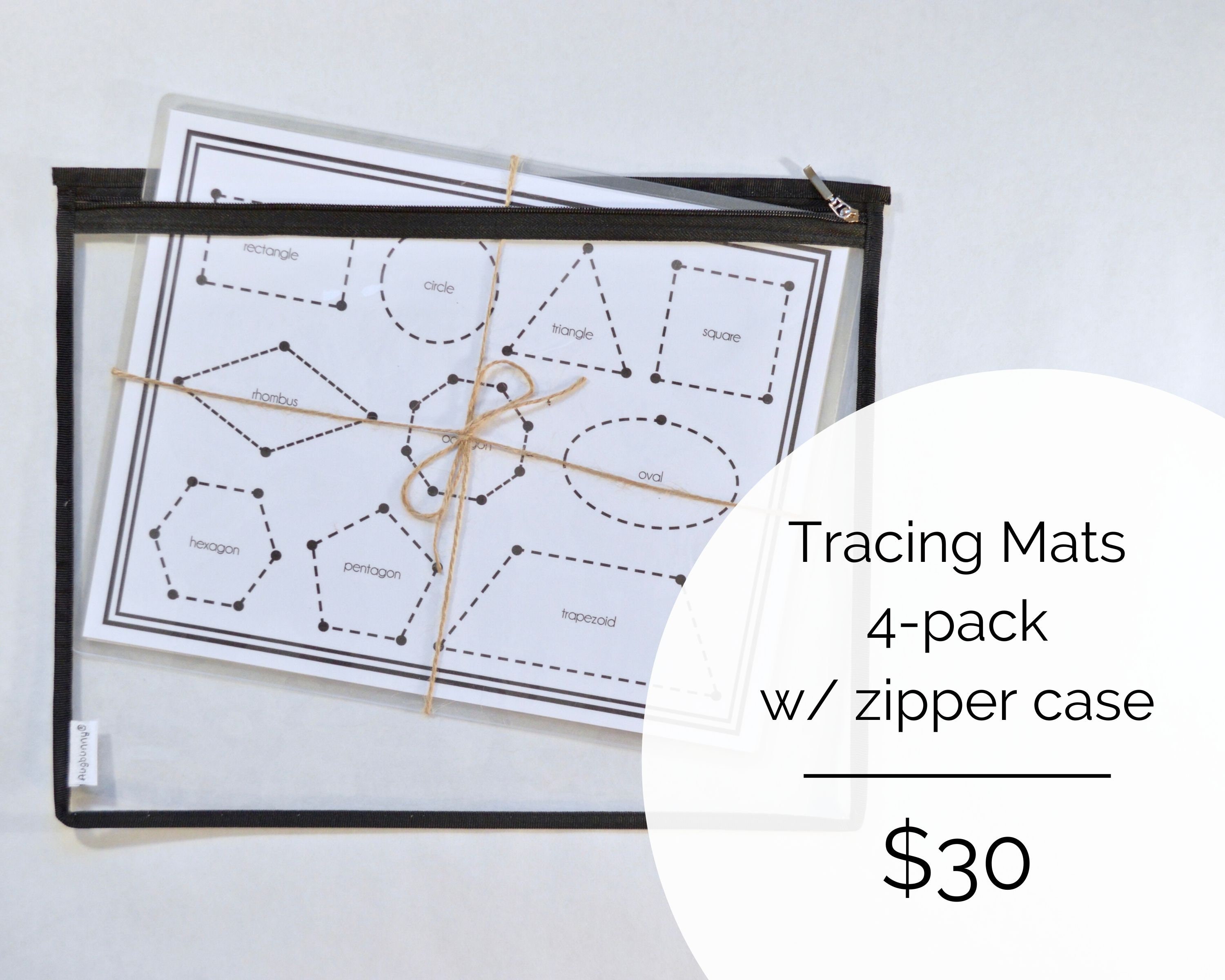 Shapes Tracing Mat | Reusable Learning Worksheet - Etsy