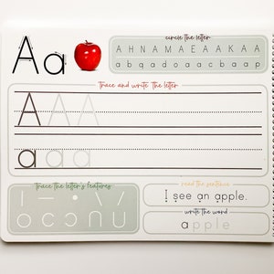Trace & Erase Alphabet Workbook | Dry Erase, Learn to Write Letters ...