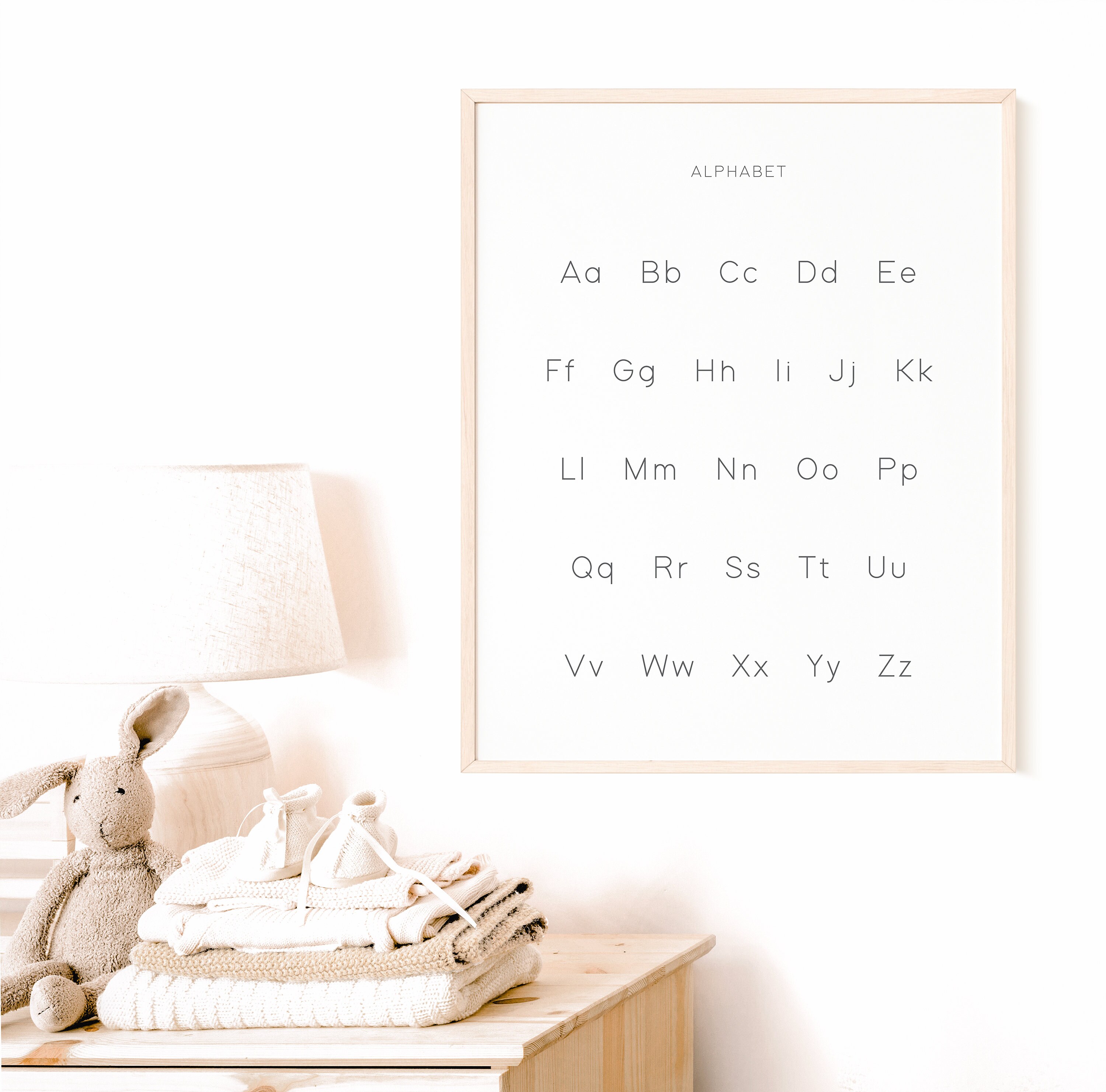 Alphabet Print DOWNLOAD Educational Poster Abc Chart | Etsy