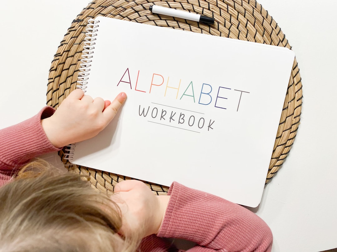 Trace & Erase Alphabet Workbook | Dry Erase, Learn to Write Letters ...