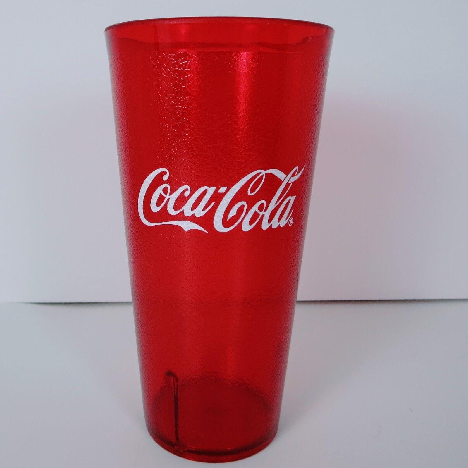 Coca-cola Cups Red Plastic Tumbler Restaurant Grade, G.E.T. 24 Oz, Case ...