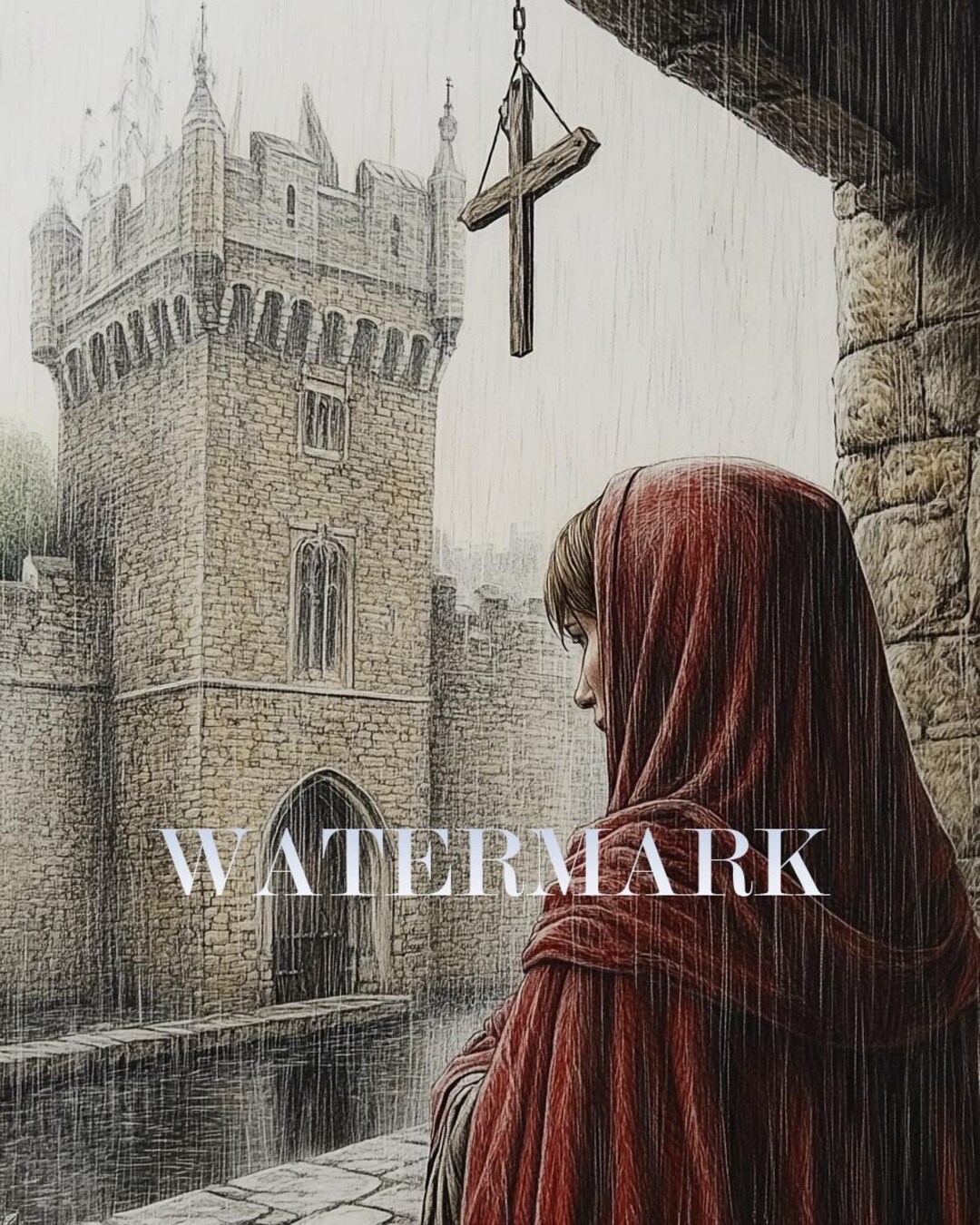 Colored Pencil Drawing Blessed Margaret Pole in Tower of London ...