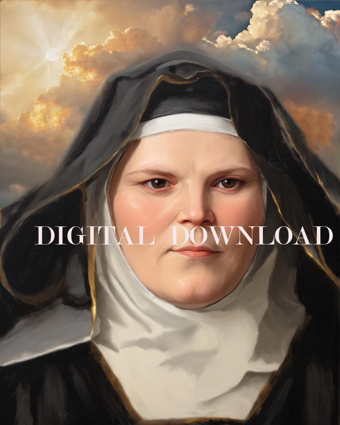 Saint Mariam Baouardy | St. Mary of Jesus Crucified Art DIGITAL ...