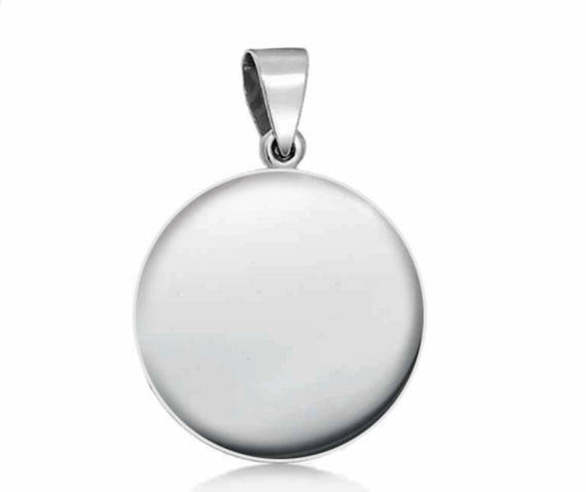 St. Ann Catholic Pendant. Sterling Silver 925 Pendant 20mm. | Etsy