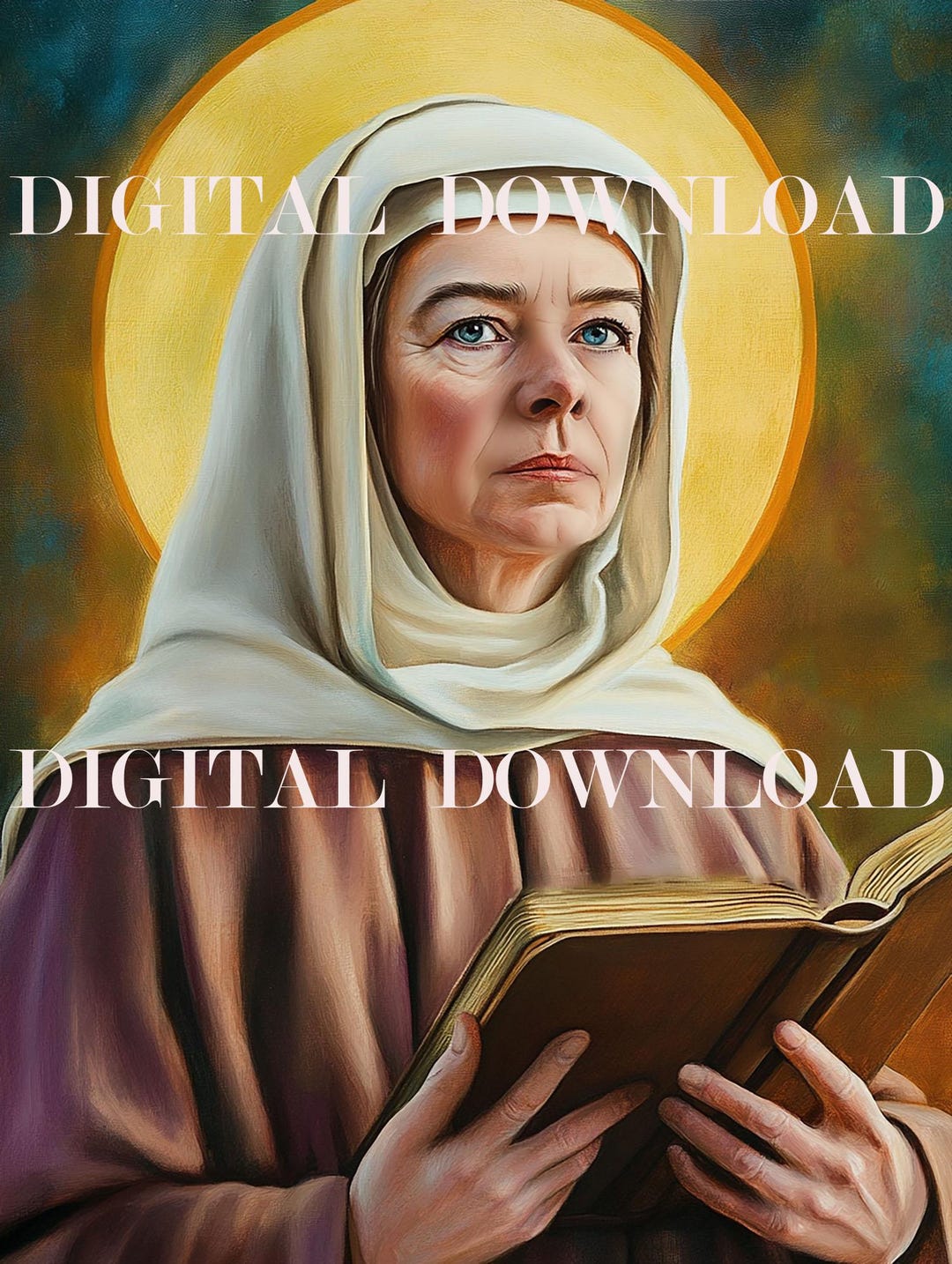 St. Monica of Hippo Religious Art DIGITAL DOWNLOAD Catholic Print - Etsy