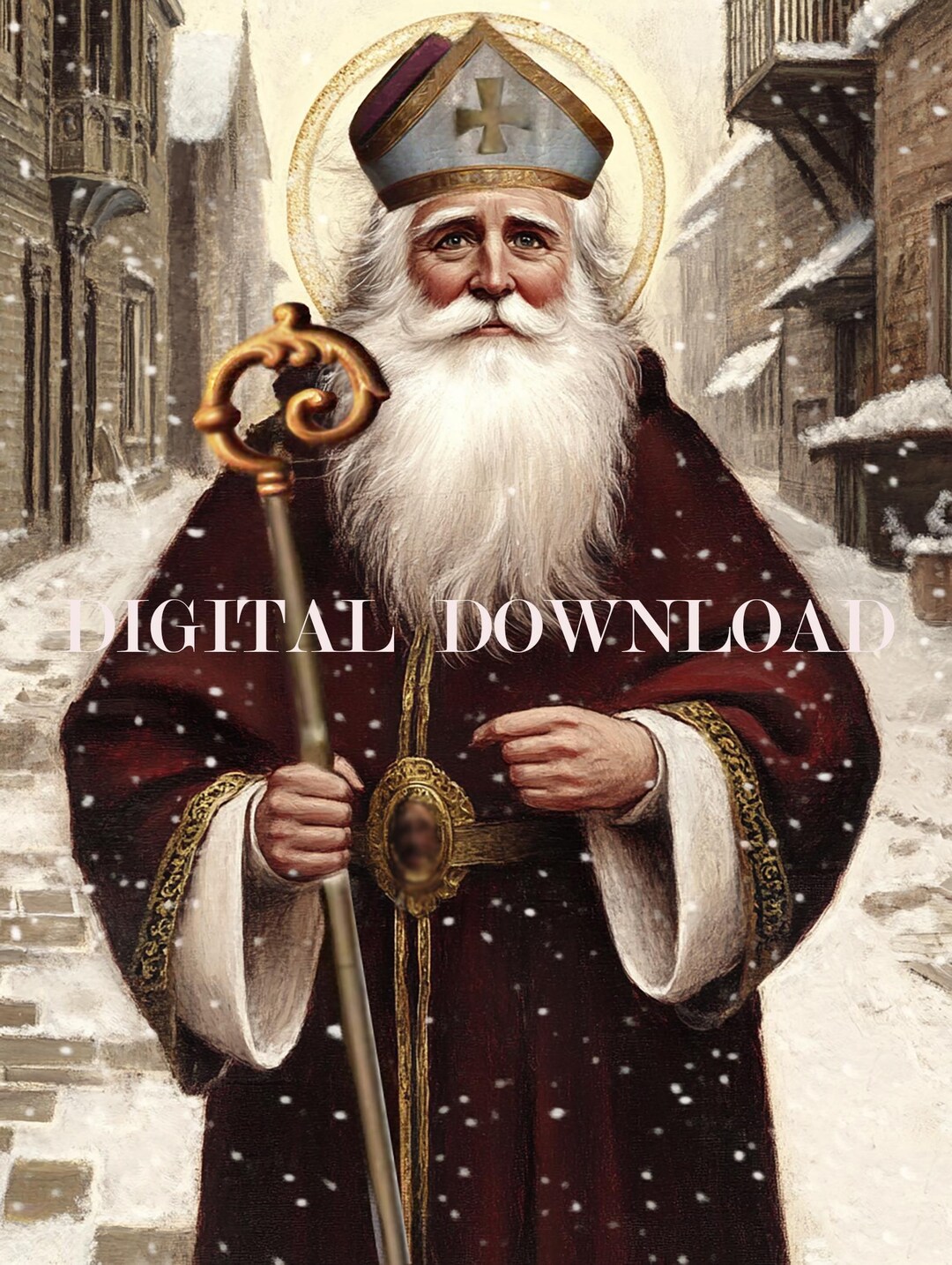 Saint Nicholas of Myra Art Print (digital Download) - Etsy