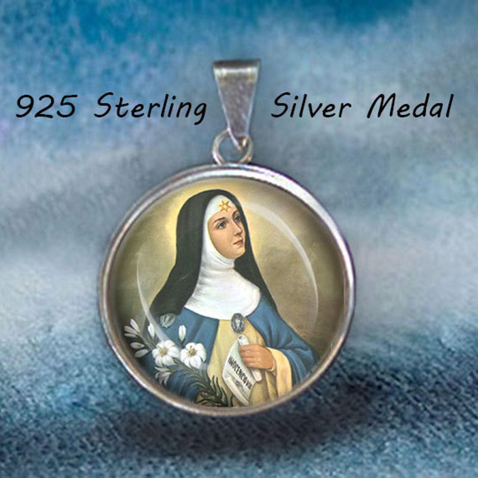 Saint Beatrice Da Silva Catholic Medal. Sterling Silver 925 - Etsy