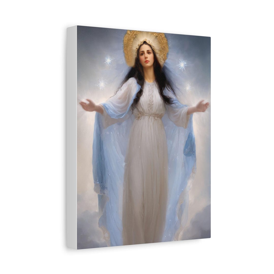 Our Lady of Stars Canvas Wall Art: Catholic Christian Decor - Etsy