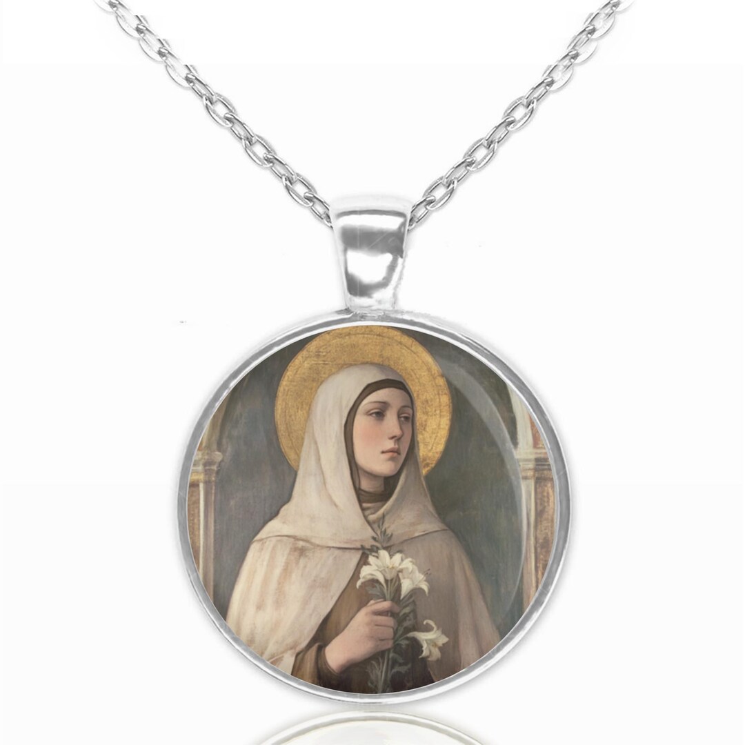 St. Ada Necklace Religious Pendant Saint Patron Medal - Etsy