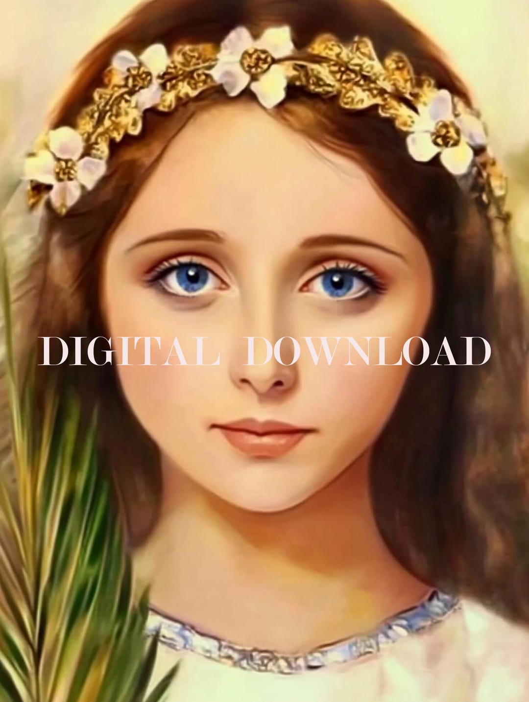 St. Philomena Art DIGITAL DOWNLOAD Catholic Print - Etsy