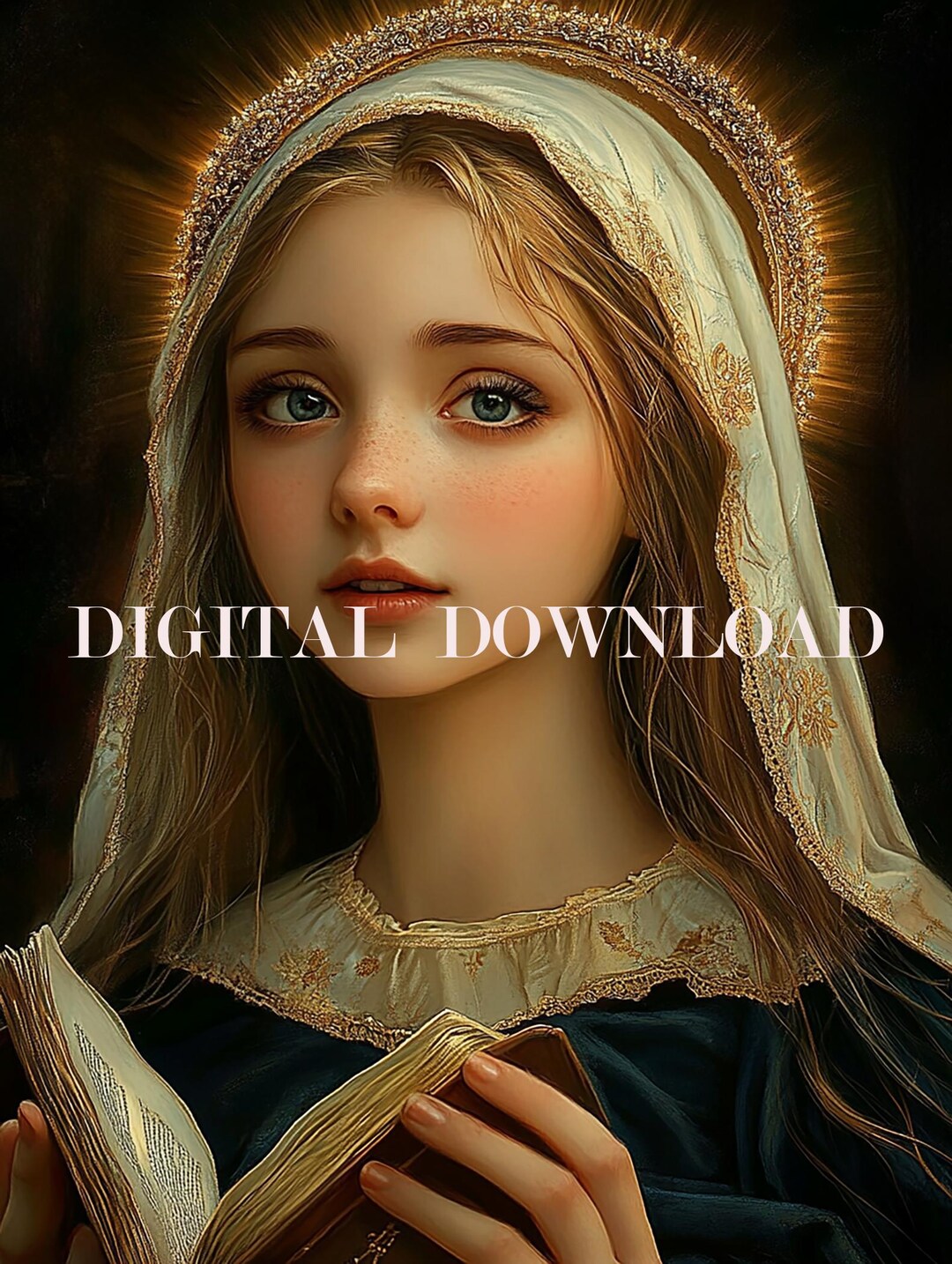 Saint Hildegard of Bingen Religious Art DIGITAL DOWNLOAD Catholic Print ...