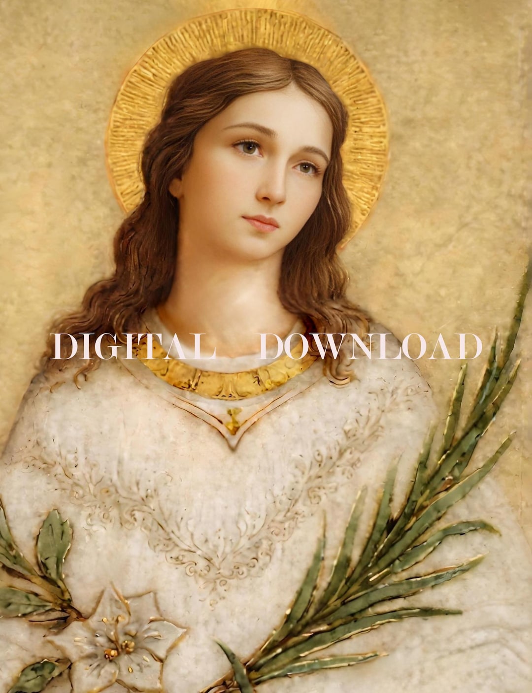 St Valerie of Limoges DIGITAL DOWNLOAD Religious Valeria of Limoges Art ...