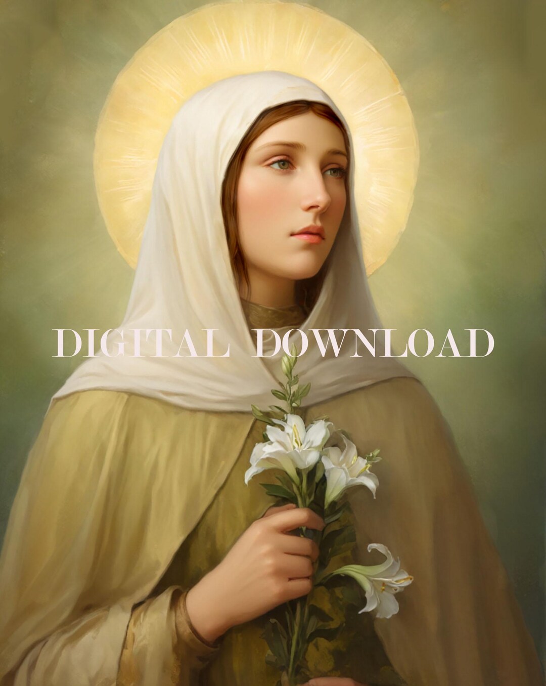 Buy Saint Ada Art Print: Religious Home Decor (digital Download) Online ...