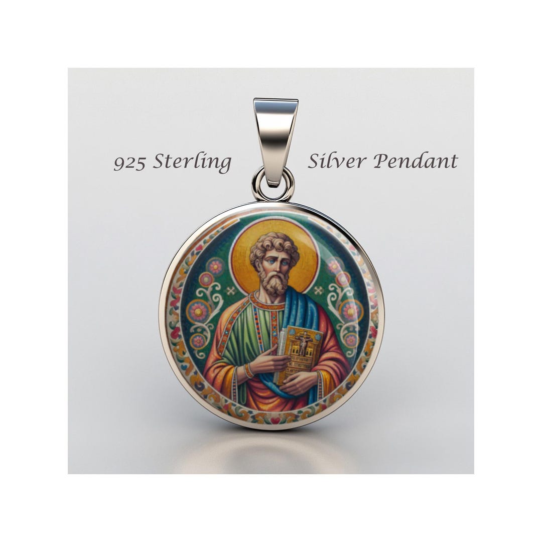 Saint Luke Lukas Lucas the Evangelist Religious Devotional Sterling ...