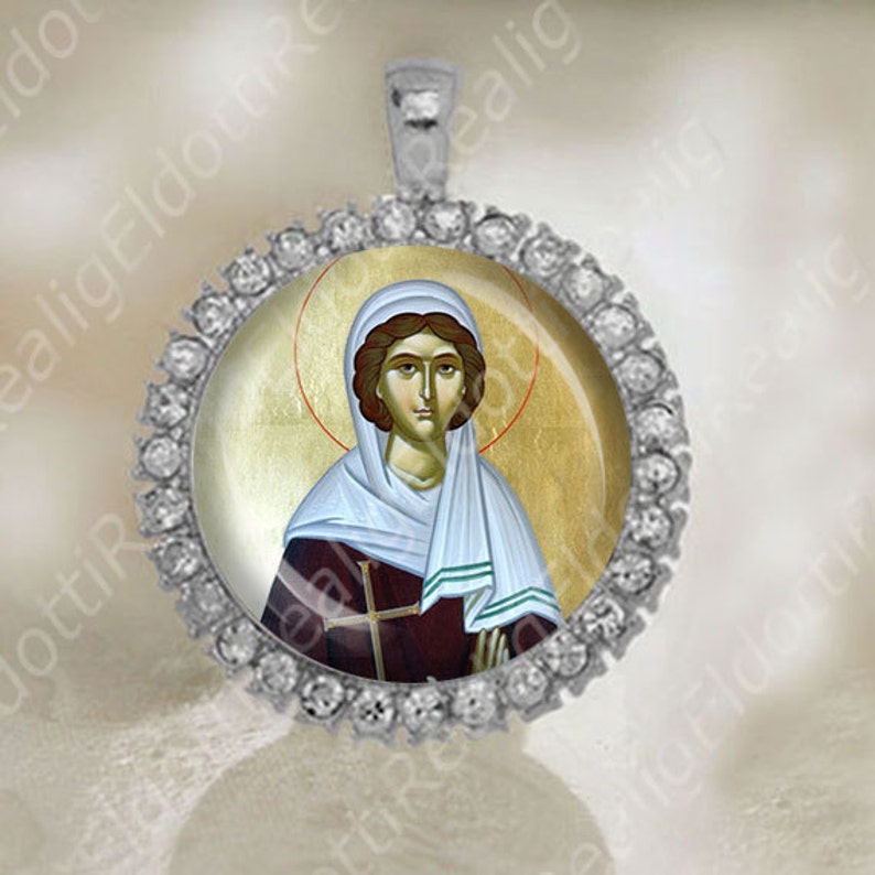 St Kalliope Calliope the Martyr Medal Orthodox Saint Silver - Etsy