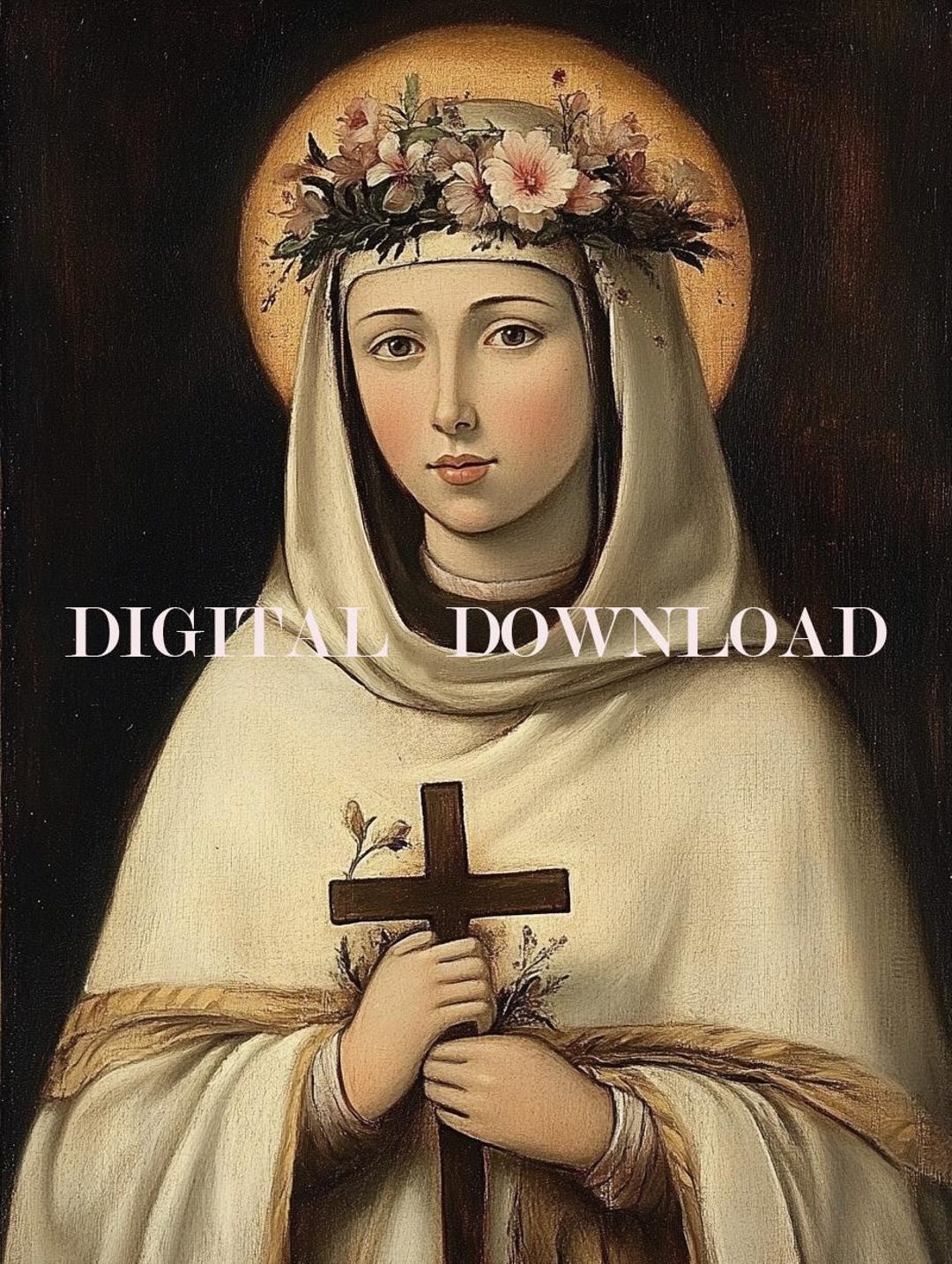 St Rose of Lima Religious Catholic Art DIGITAL DOWNLOAD - Etsy