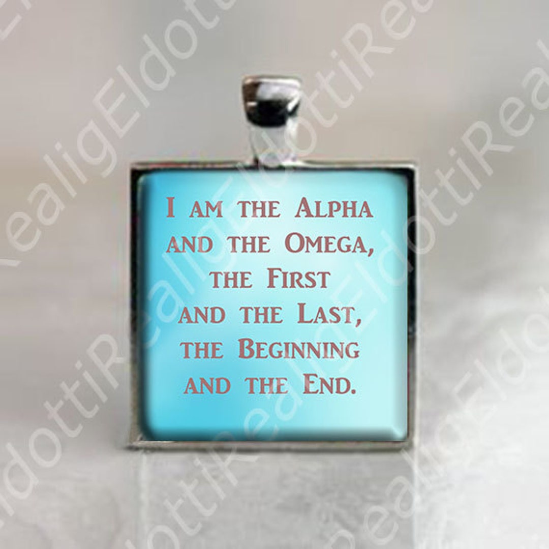 Bible Revelation Quote I Am the Alpha and the Omega - Christian ...