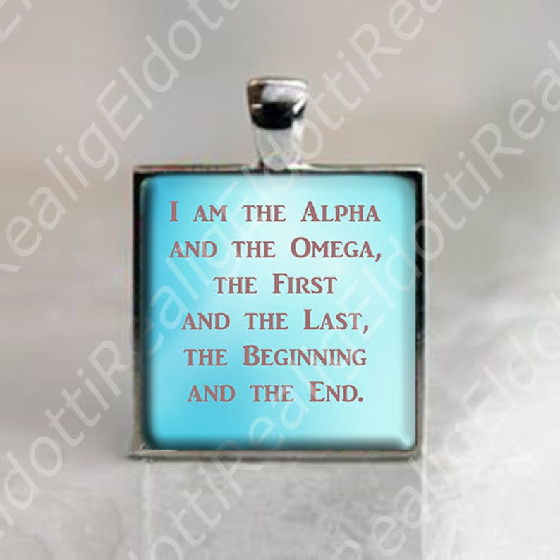 Bible Revelation Quote I am the Alpha and the Omega | Etsy