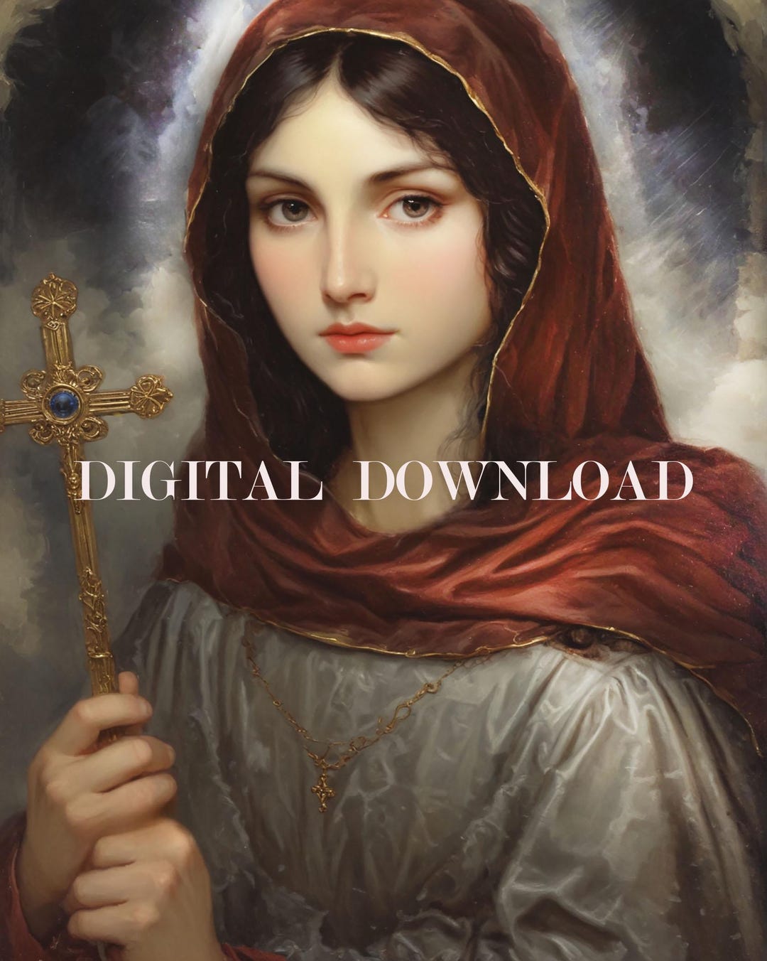 St. Adelaide Religious Art DIGITAL DOWNLOAD Catholic Print - Etsy