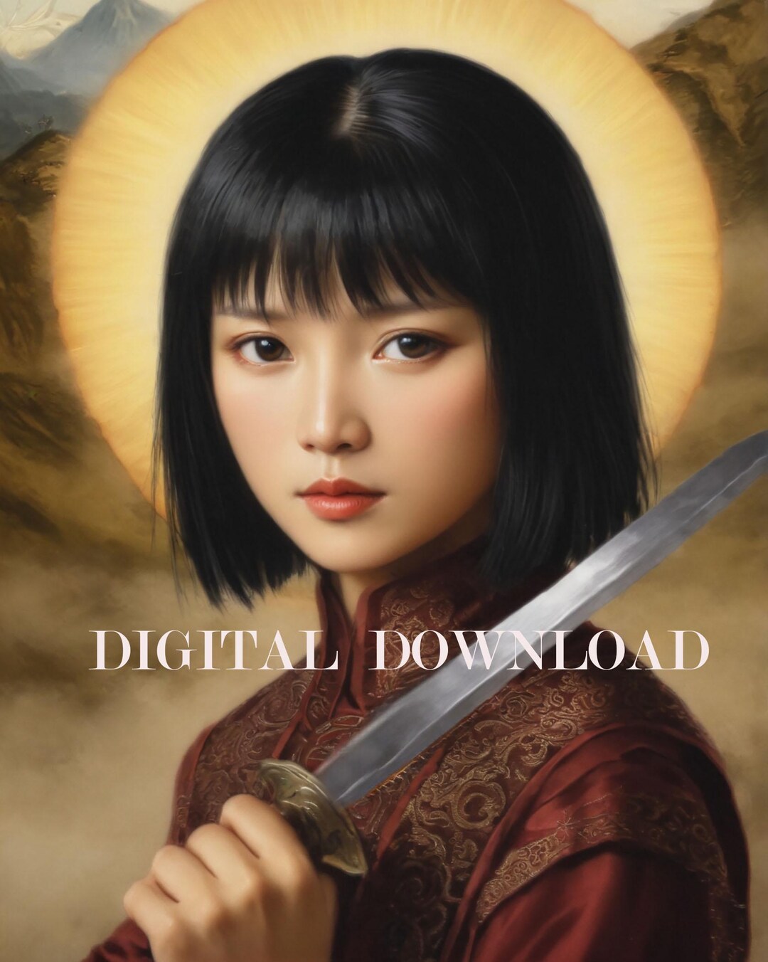 St. Agatha Lin Chinese Saint and Martyr Religious Art DIGITAL DOWNLOAD ...