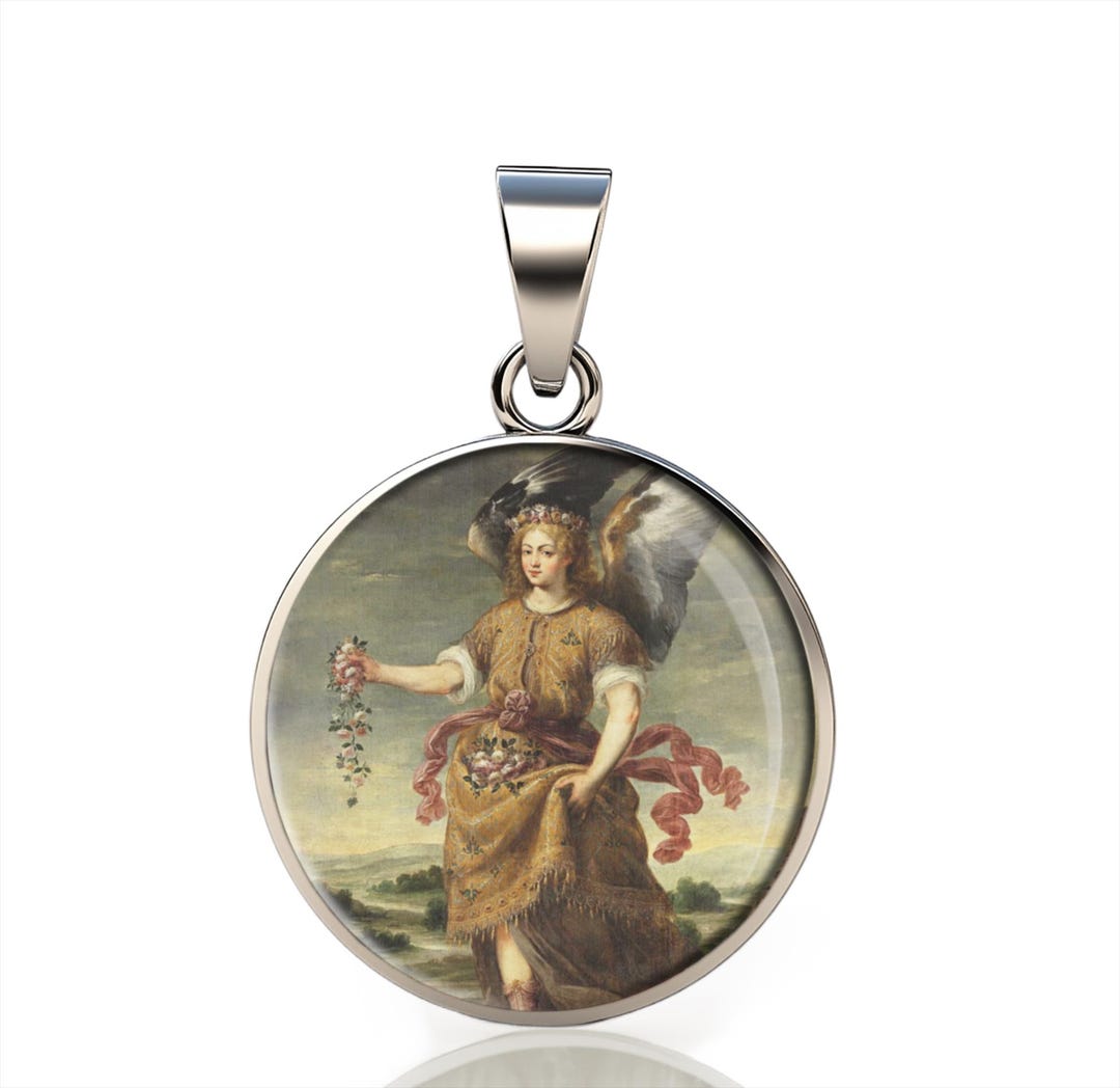 St. Barachiel the Archangel Blessings of God 925 Sterling Silver ...