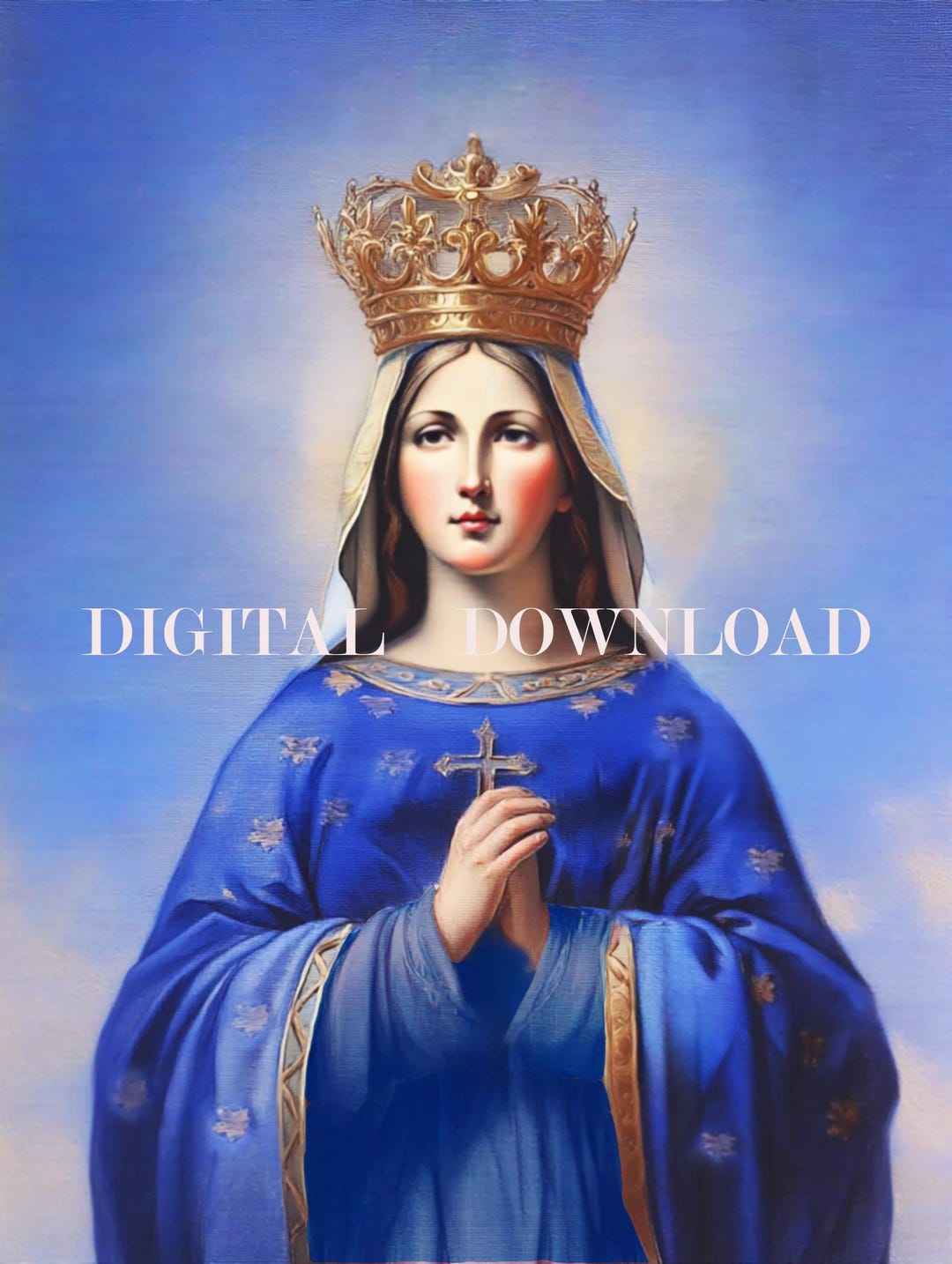 Our Lady of Pontmain Print: Catholic Mary, Religious Wall Art (digital ...
