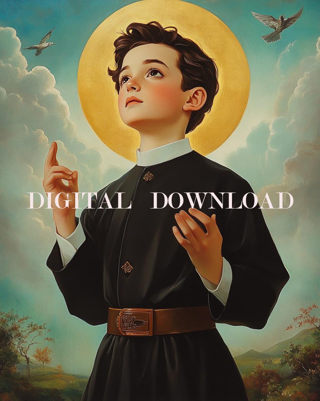 St Dominic Savio Art DIGITAL DOWNLOAD - Etsy