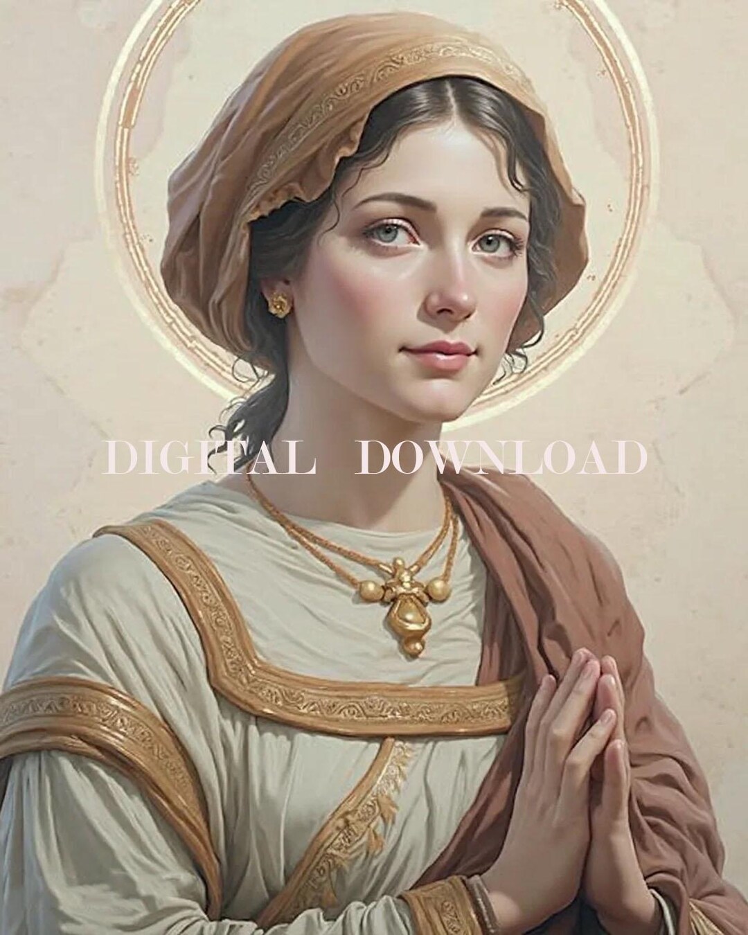 Saint Flavia Domitilla Religious Catholic Print Art DIGITAL DOWNLOAD - Etsy