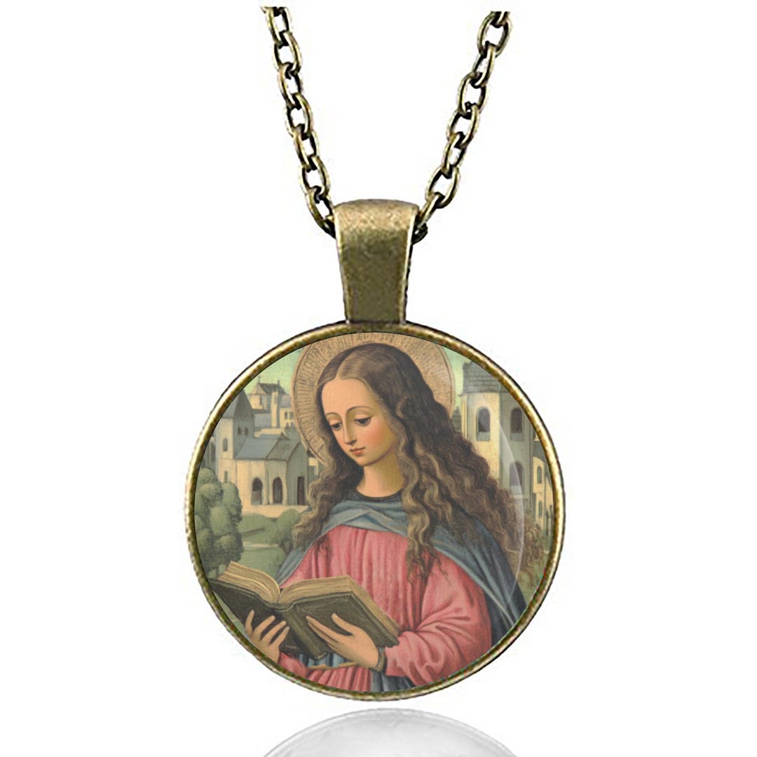 St. Emma Catholic Necklace Patron Saint Medal Jewelry Necklace - Etsy