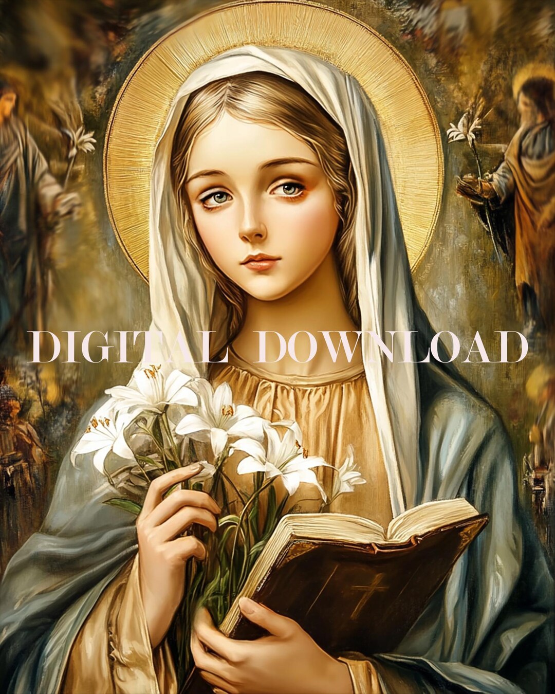 Saint Dymphna Religious Art DIGITAL DOWNLOAD - Etsy