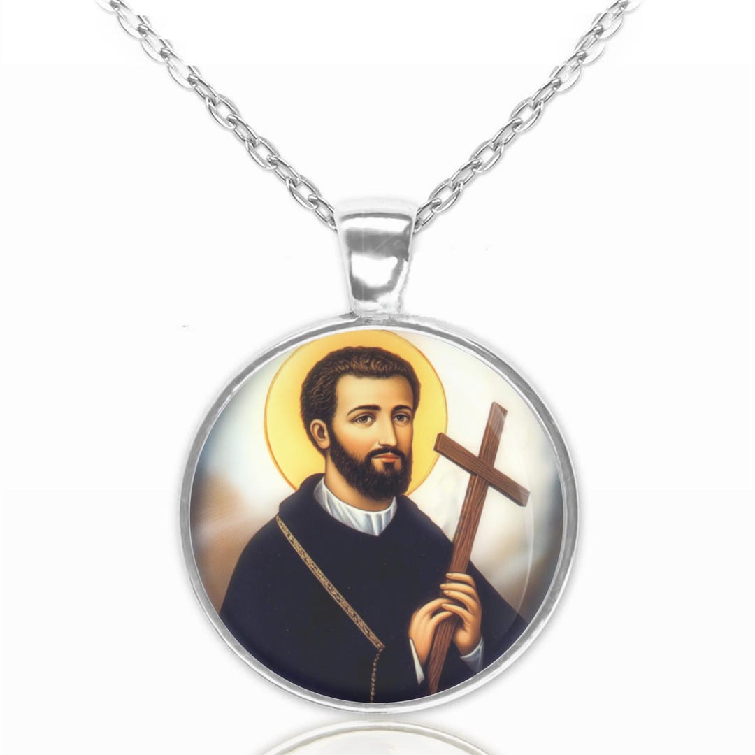 St. Francis Xavier Necklace Medal Pendant Catholic Saint - Etsy