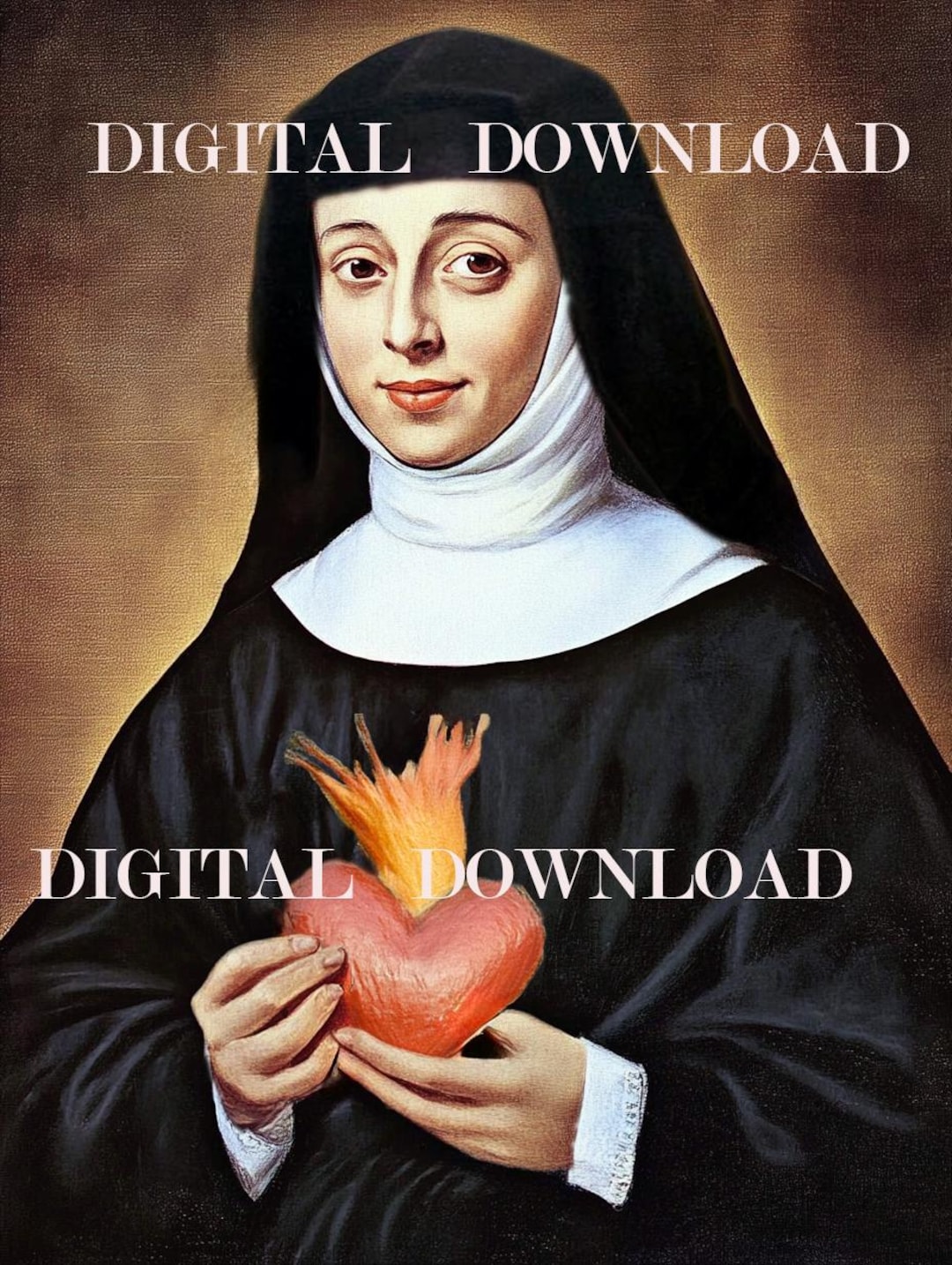 Saint Jane Frances De Chantal Art Print: Religious Patron (digital ...