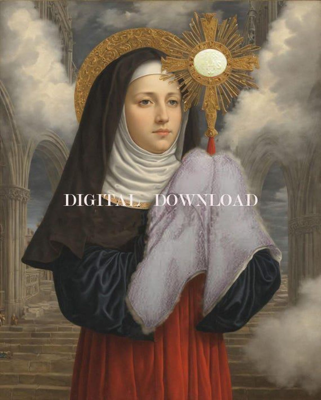 Saint Juliana of Liege Religious Art Print | Digital Download for Home ...