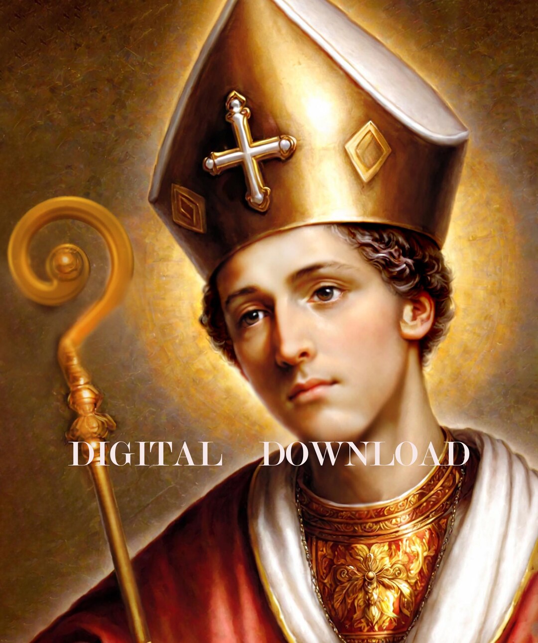 St Januarius - Catholic Image Print Religious Art DIGITAL DOWNLOAD - Etsy