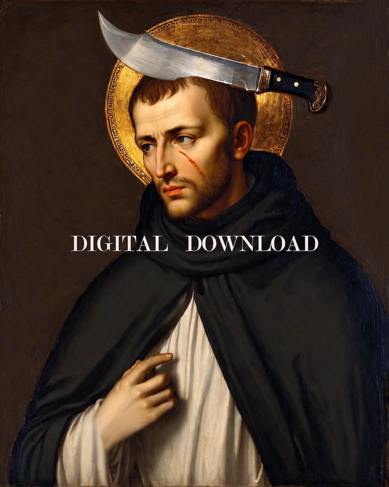 St. Peter of Verona - Catholic Art DIGITAL DOWNLOAD Religious Print ...