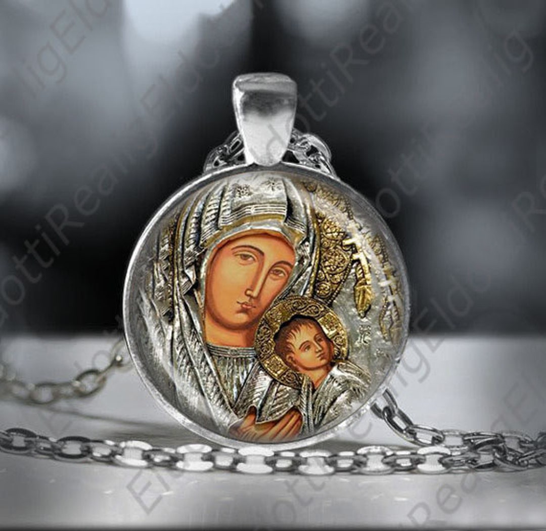 Our Lady of Perpetual Help Catholic Necklace Mother Mary Medal ...