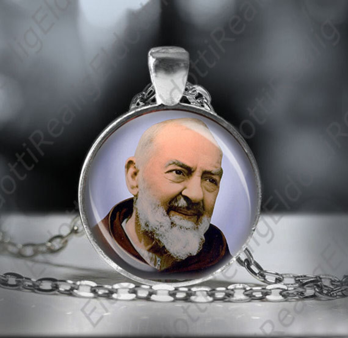 Padre Pio Saint Pio of Pietrelcina Christian Necklace Catholic - Etsy ...