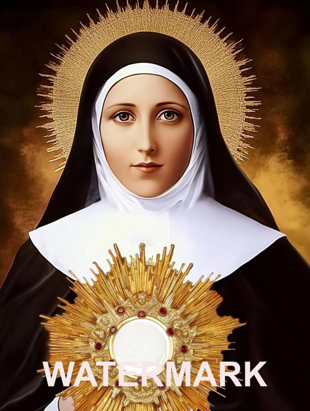Saint Clare of Assisi Religious Art DIGITAL DOWNLOAD - Etsy