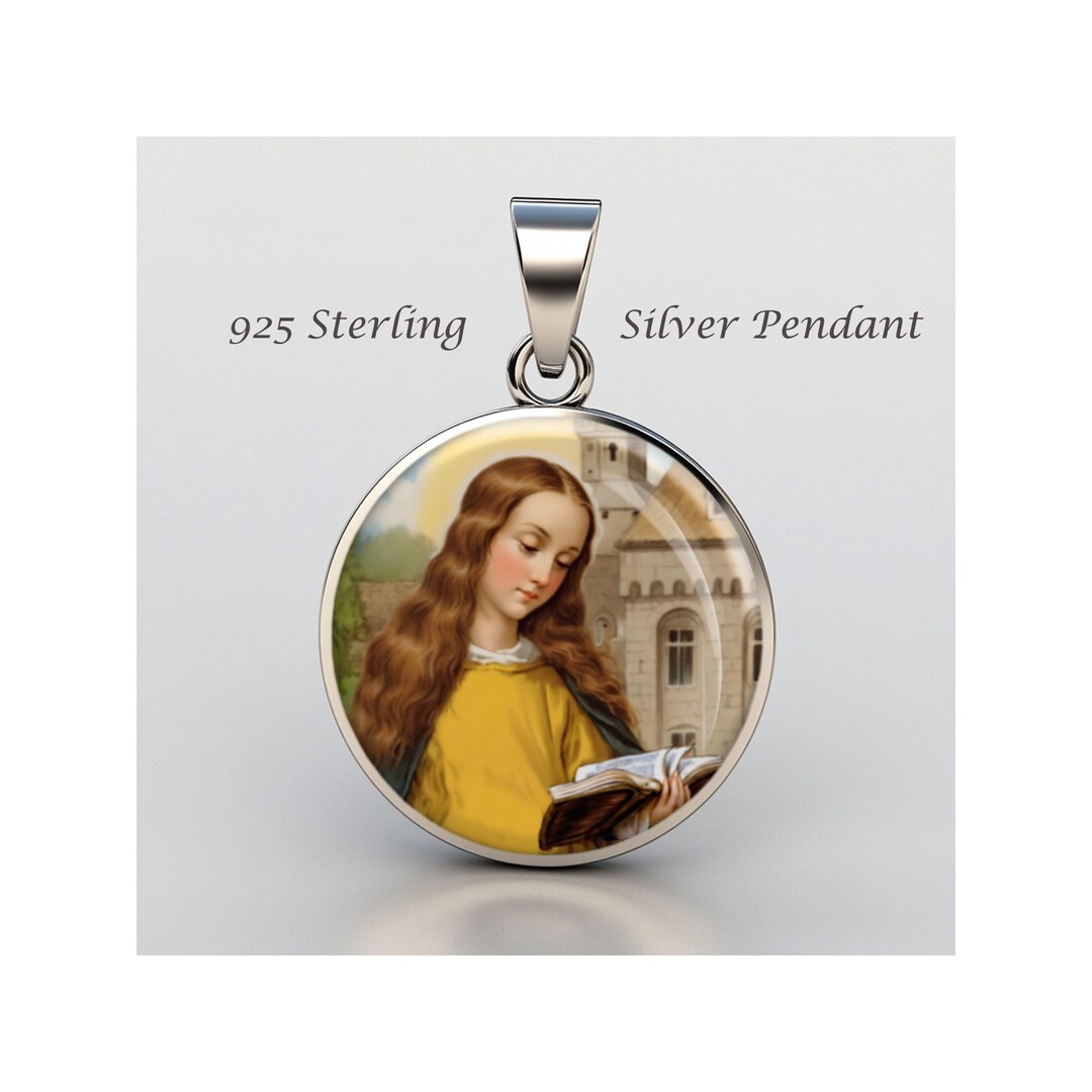 Saint Emma Religious Devotional Sterling Silver 925 Christian Medal ...