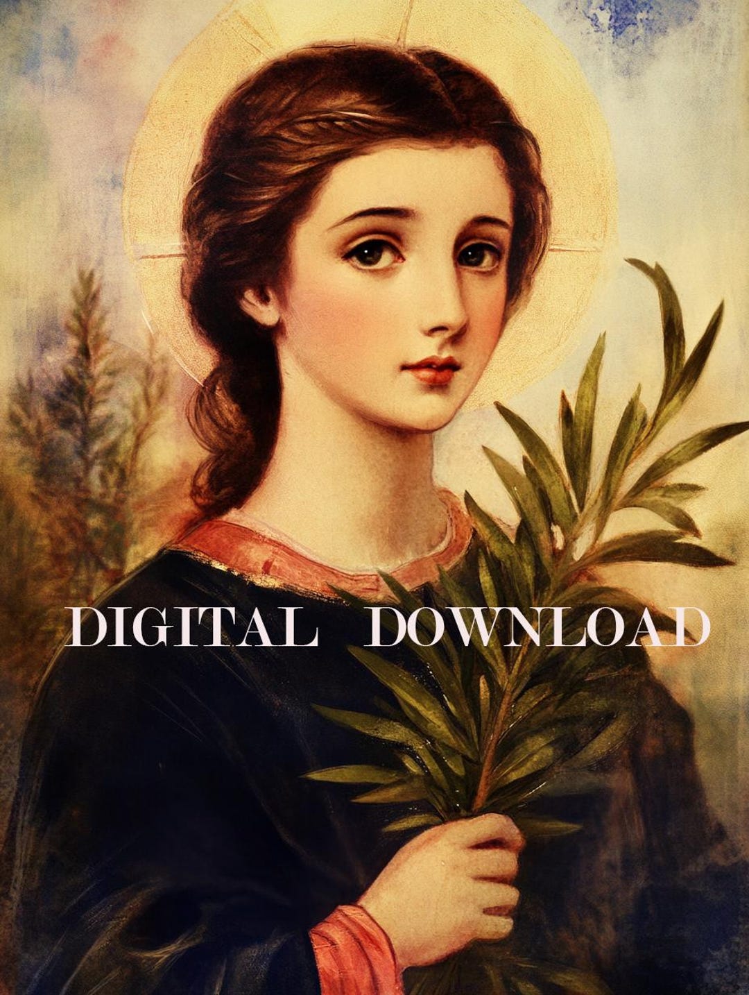 St Agatha of Sicily Art DIGITAL DOWNLOAD - Etsy